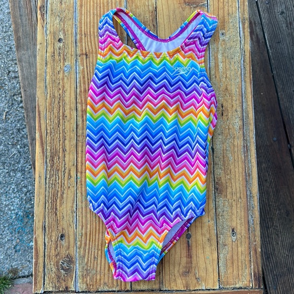Speedo | Swim | Chevron Rainbow Kids Speedo One Piece | Poshmark